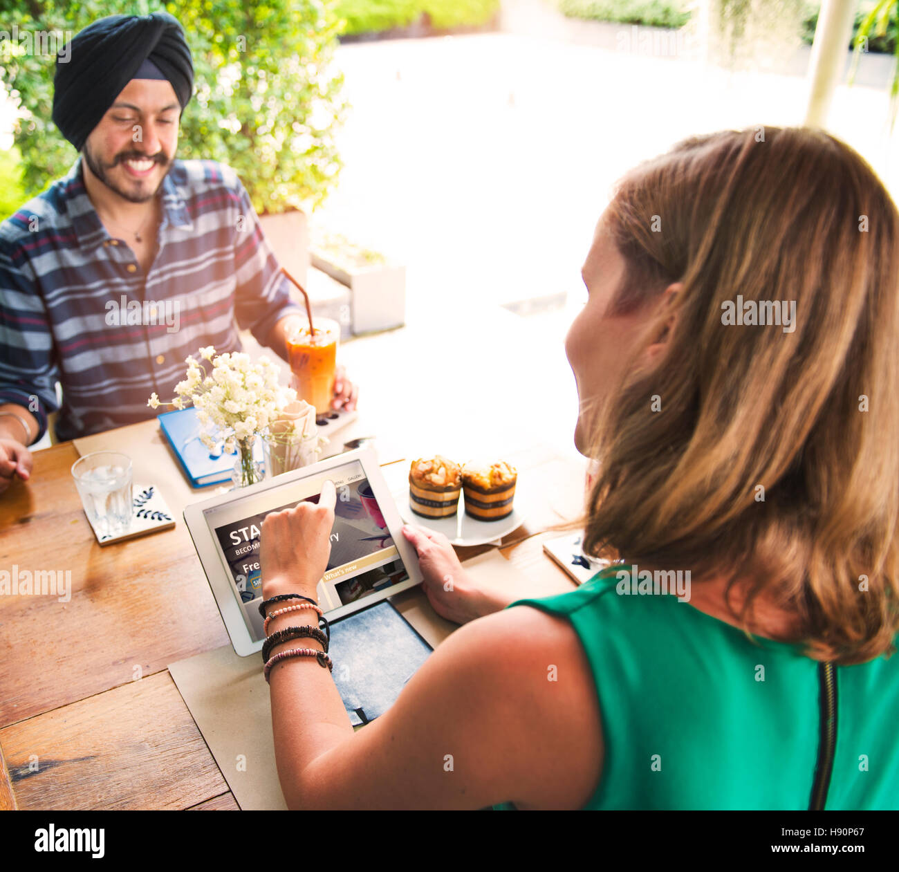 Cafe Casual Communication Relation Relaxing Concept Stock Photo - Alamy