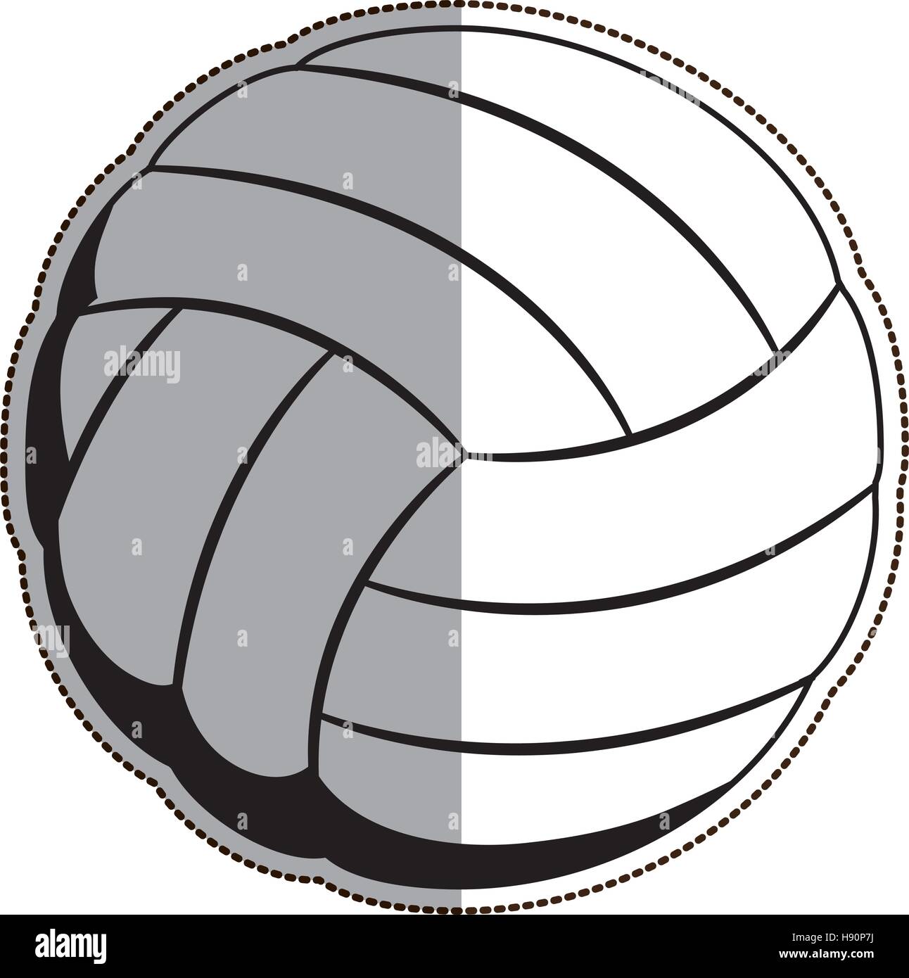 ball of volleyball icon. Sport hobby competition and game theme ...