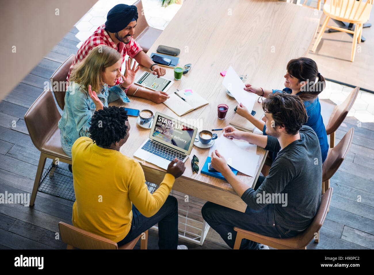 Brainstorming Connection Colleagues Team Concept Stock Photo - Alamy