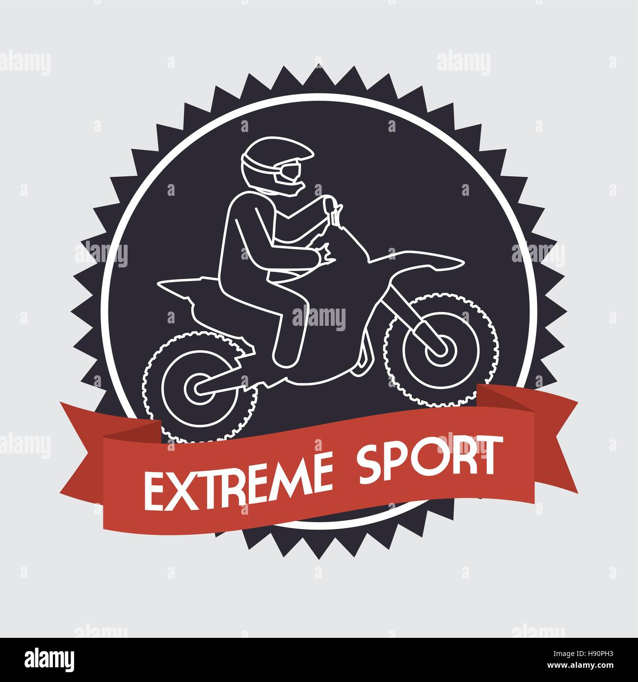 motorcycle rider extreme sport banner vector illustration eps 10 Stock ...