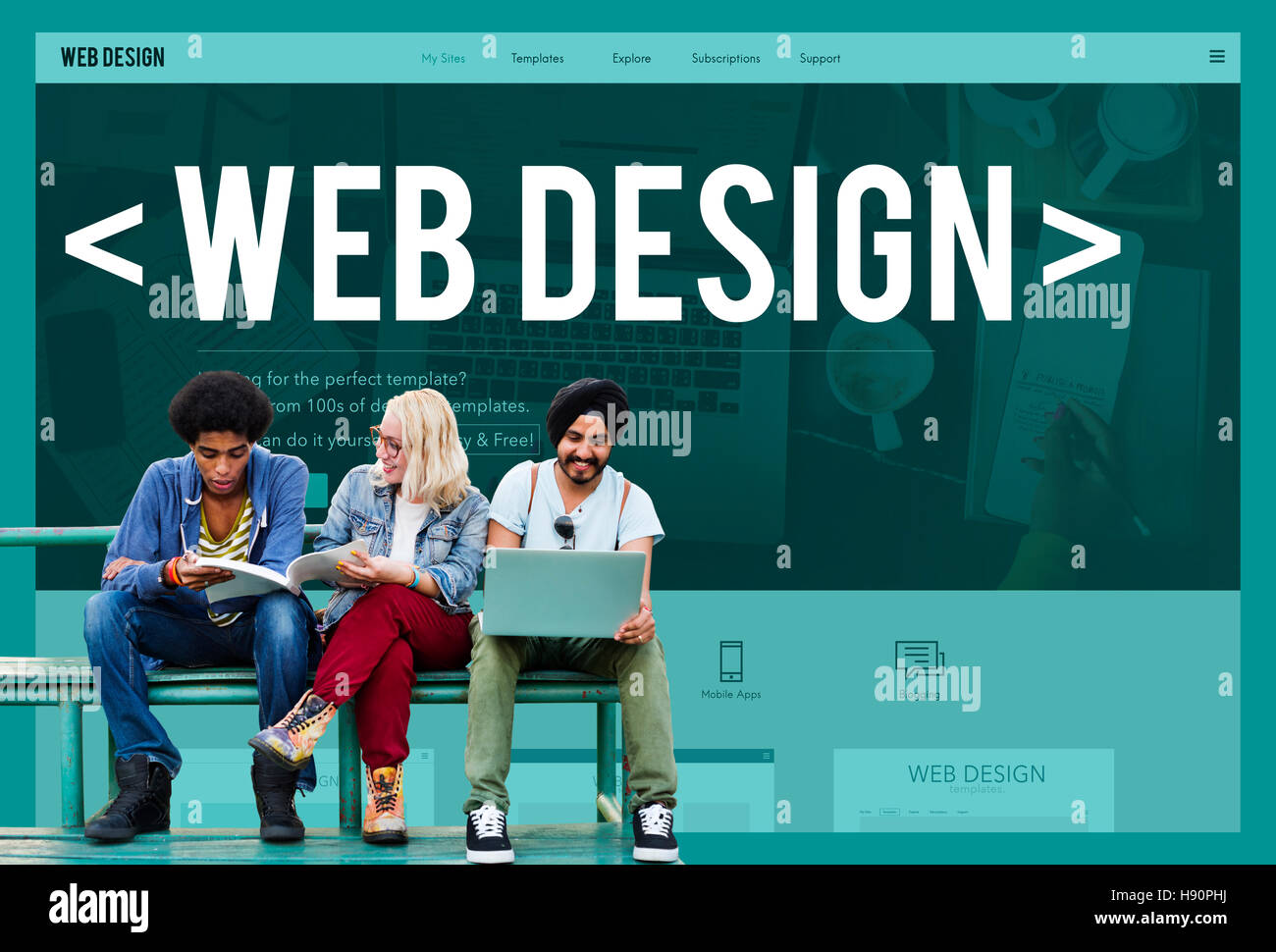 Web Design Website Homepage Layout Programming Concept Stock Photo - Alamy
