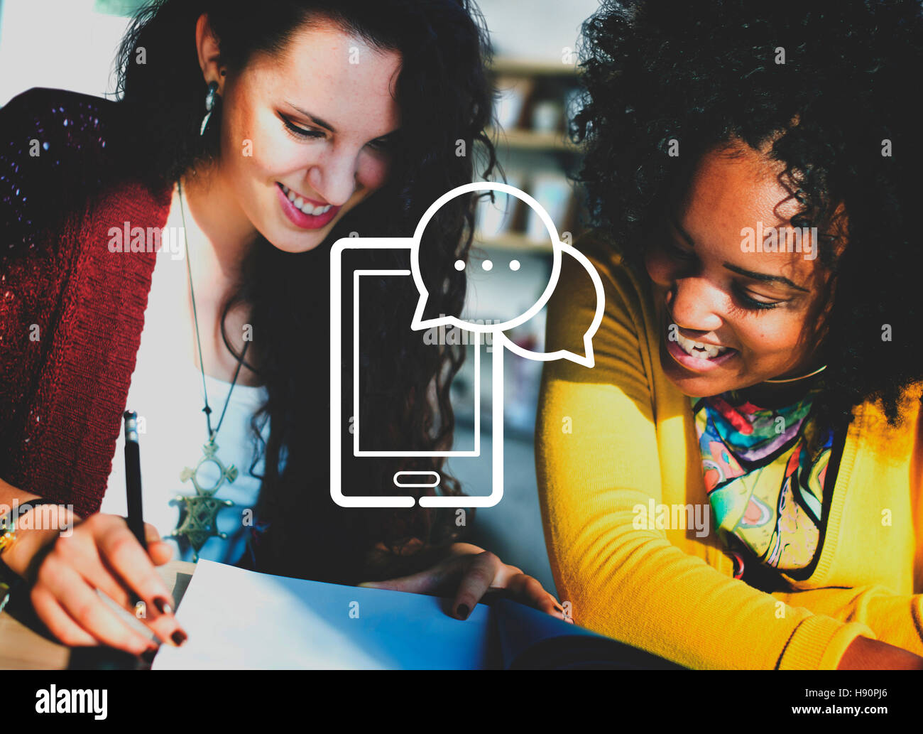 Digital Devices Internet Connection Communication Concept Stock Photo ...