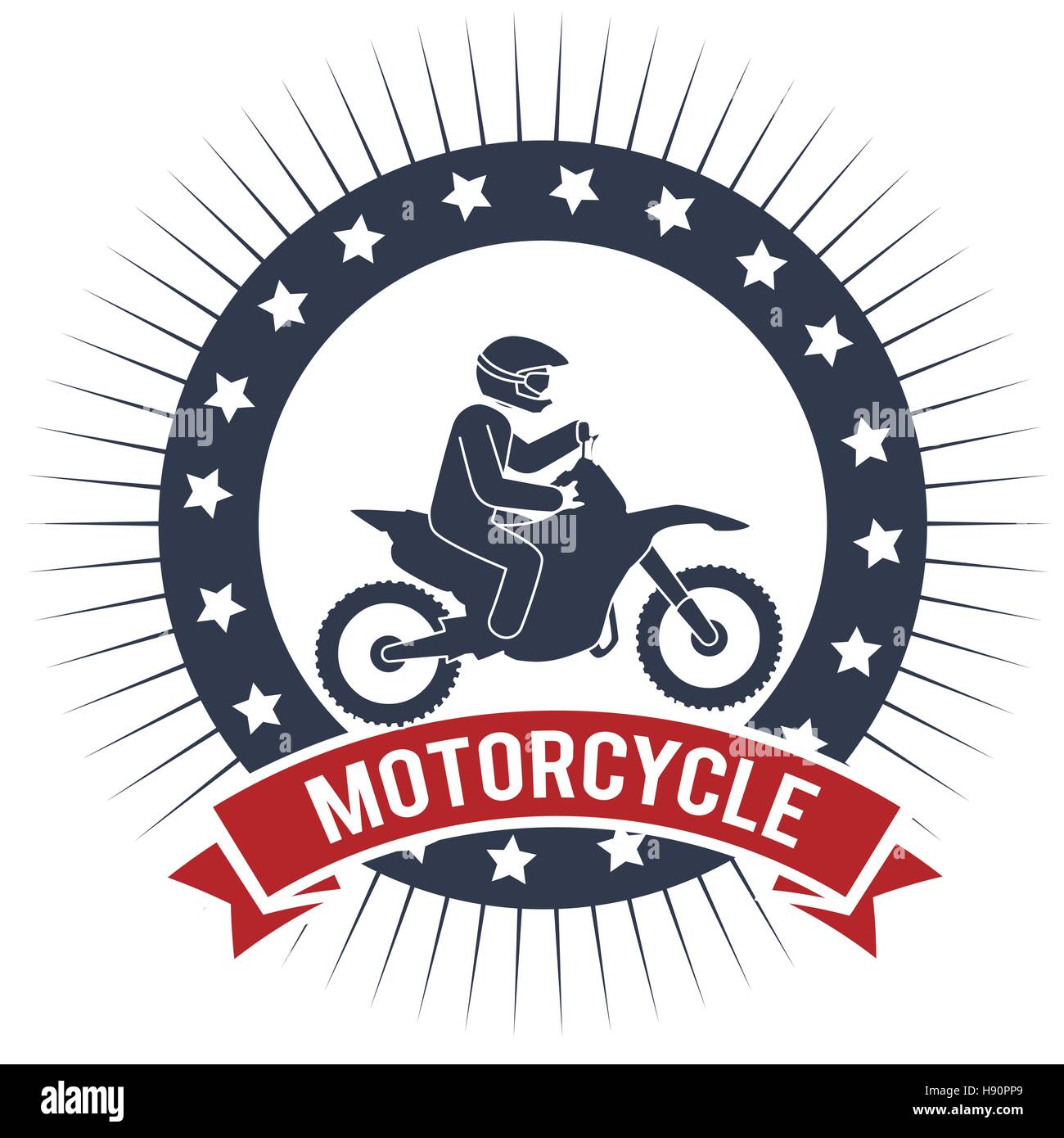 motorcycle extreme sport banner design vector illustration eps 10 Stock ...