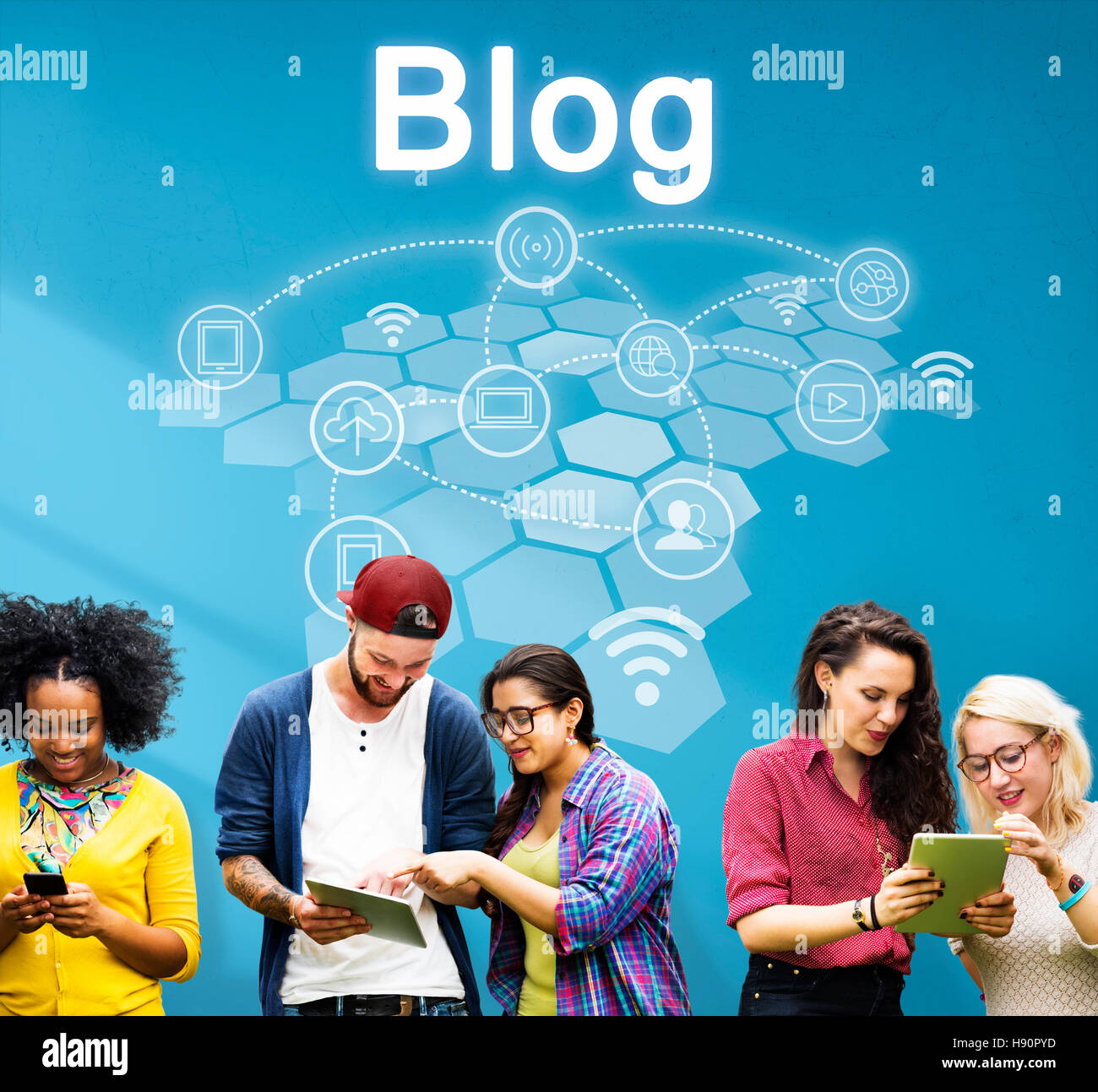 Social Network Internet Connection Technology Concept Stock Photo - Alamy