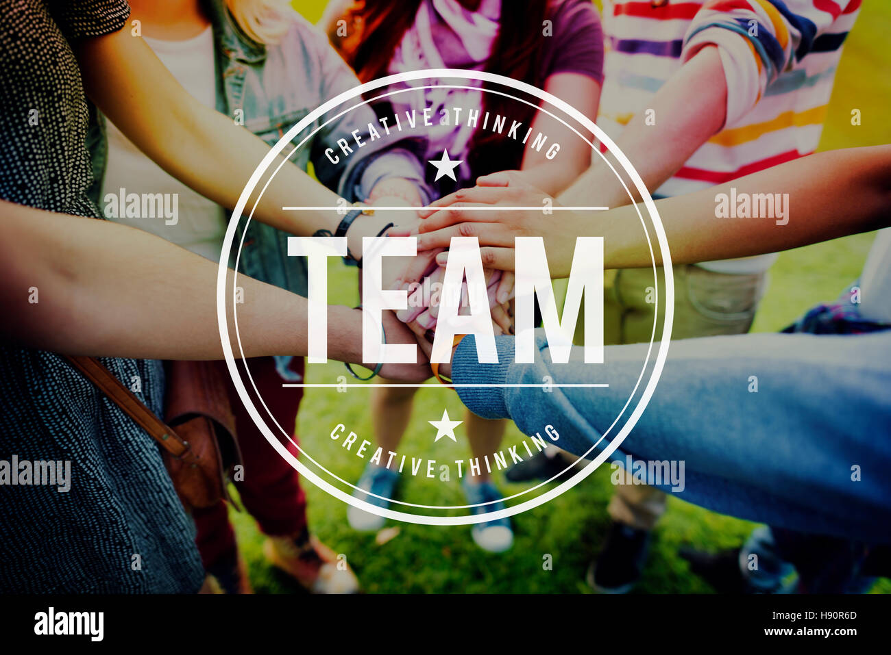 Team Building Collaboration Connection Corporate Teamwork Concept Stock ...