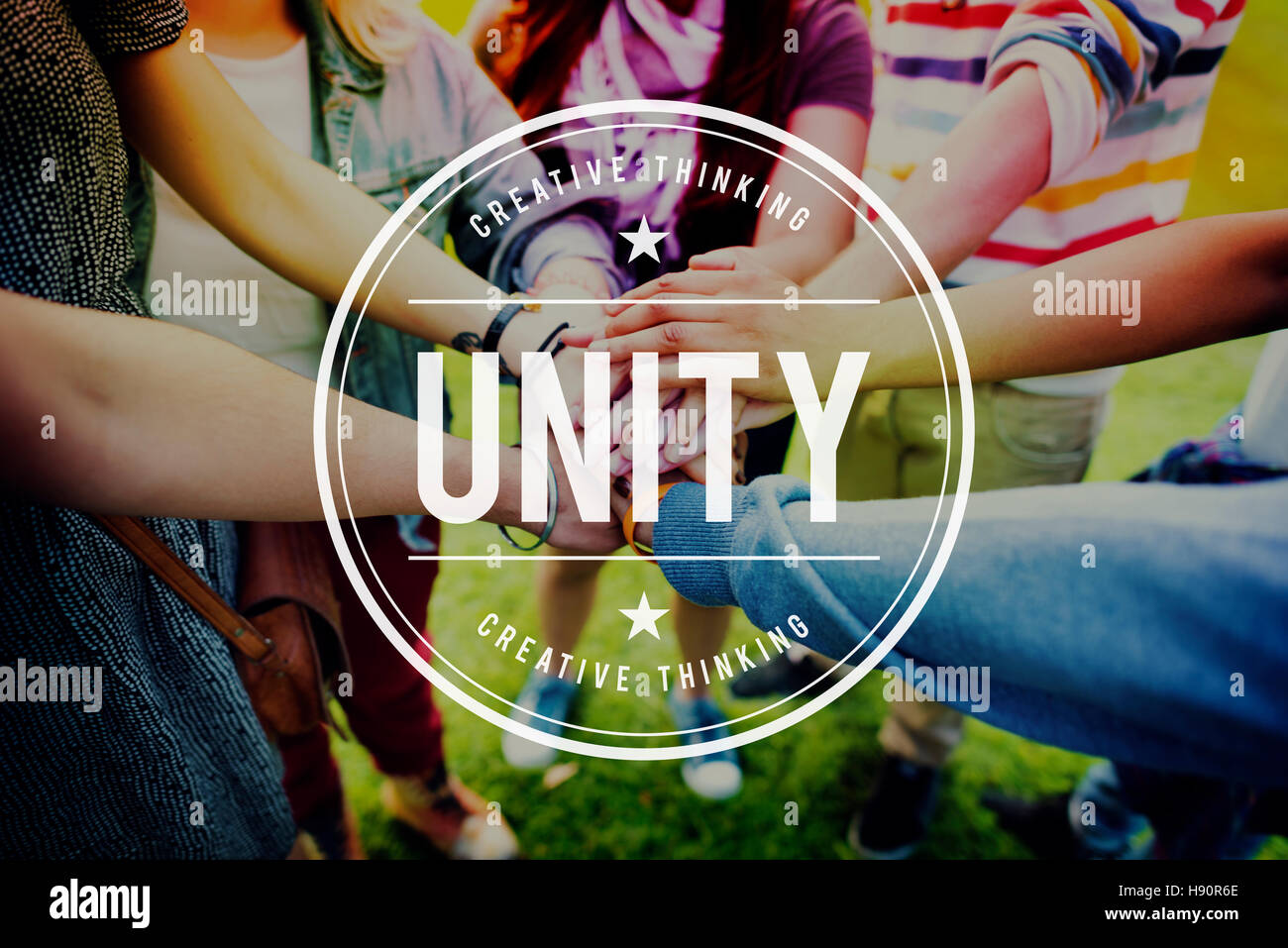 Unity Teamwork Togetherness Partnership Cooperation Concept Stock Photo - Alamy