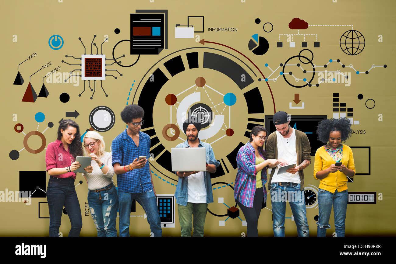 Talking Brainstorming Communication Friends Concept Stock Photo - Alamy