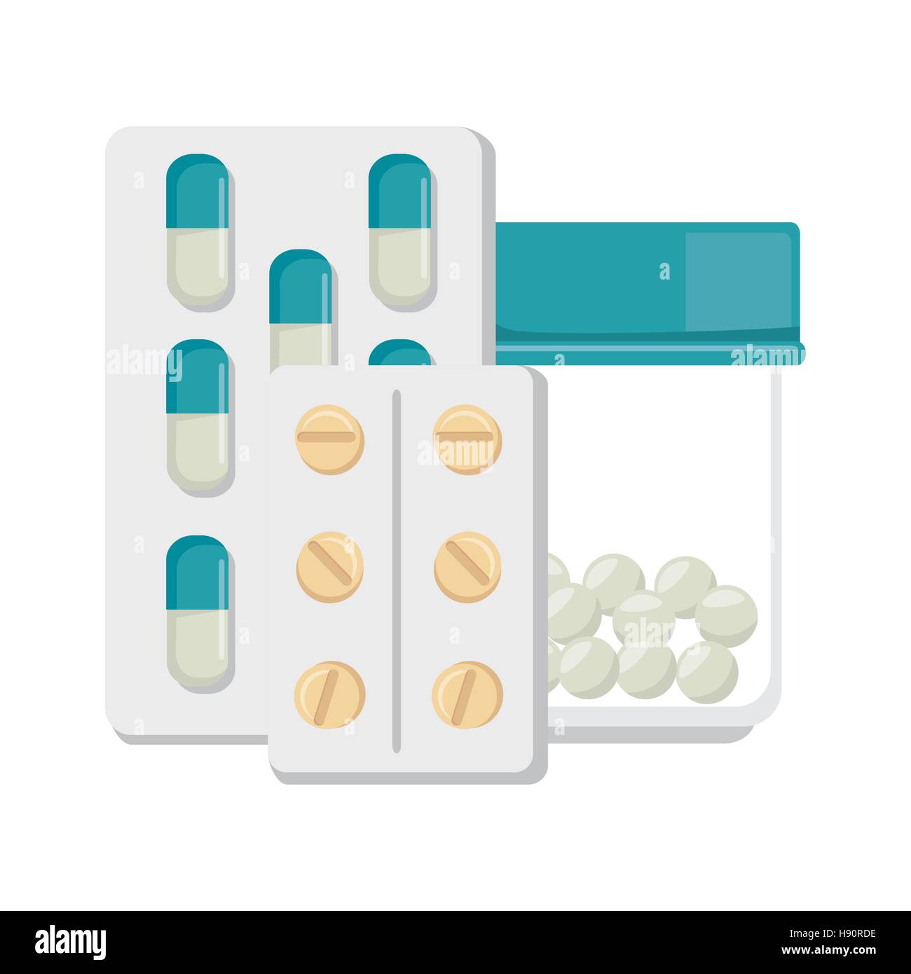 pharmaceutical drugs medication pills vector illustration eps 10 Stock ...