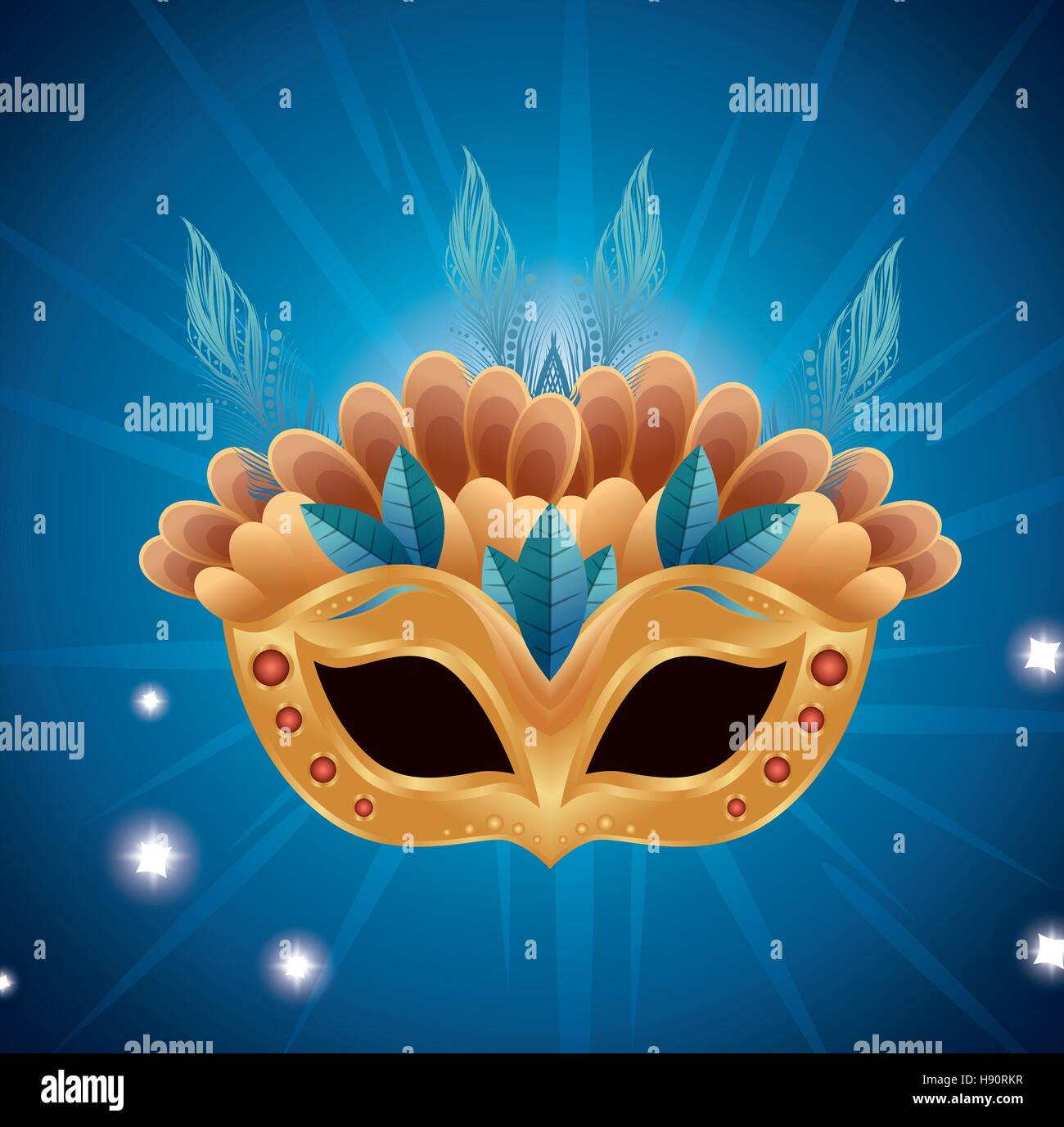 beautiful mask carnival bright background vector illustration eps 10 ...