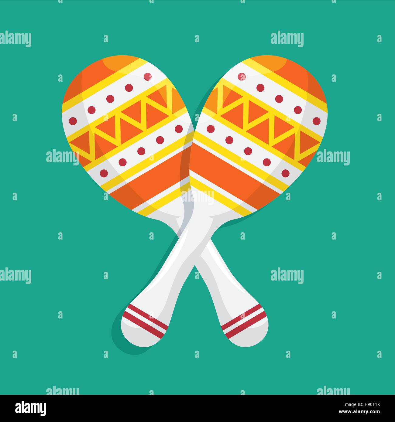 music maracas brazil icons design vector illustration eps 10 Stock ...