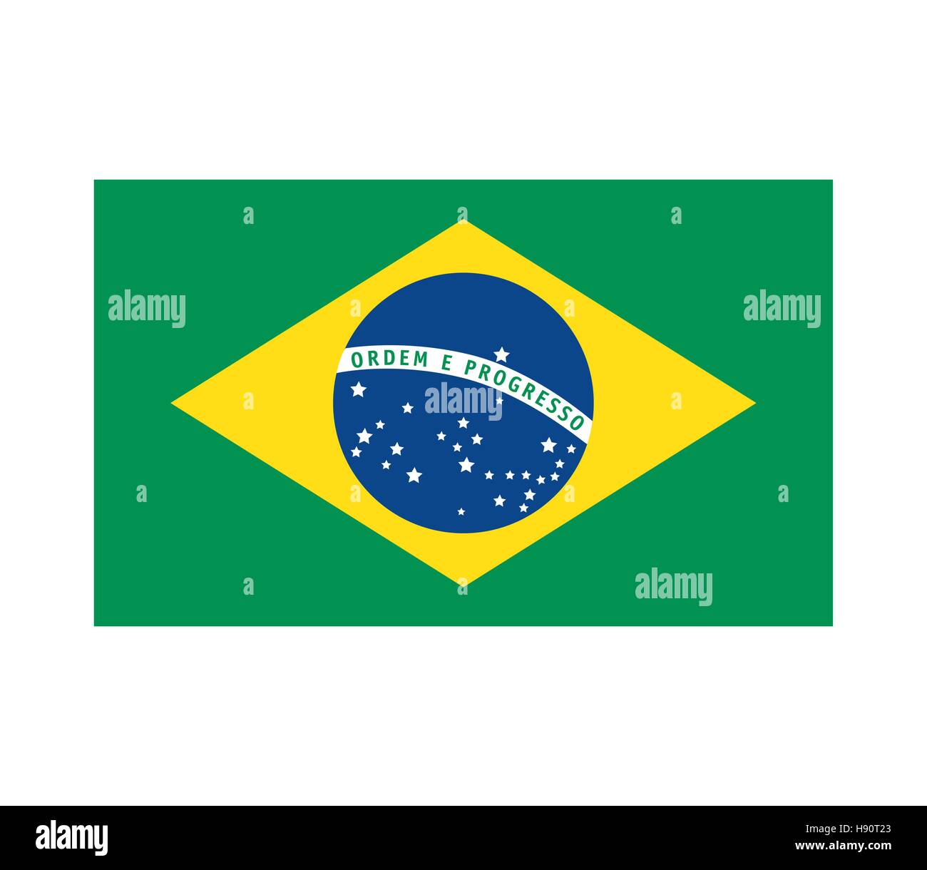 brazilian flag drawing design vector illustration eps 10 Stock Vector ...
