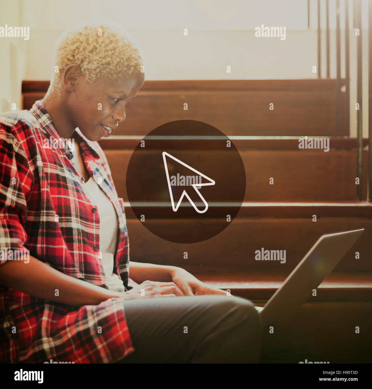 Pointer Selection Cursor Access Connection Networking Concept Stock ...