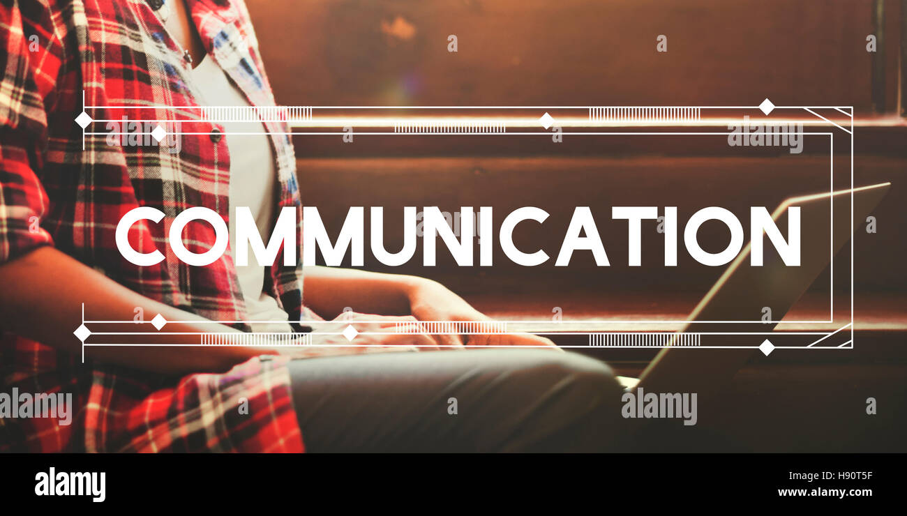 Communication Communicate Discussion Conversation Concept Stock Photo ...
