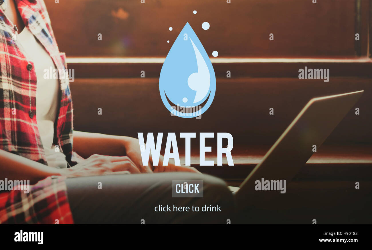 Water Drop Recycling Save Ecology Concept Stock Photo - Alamy