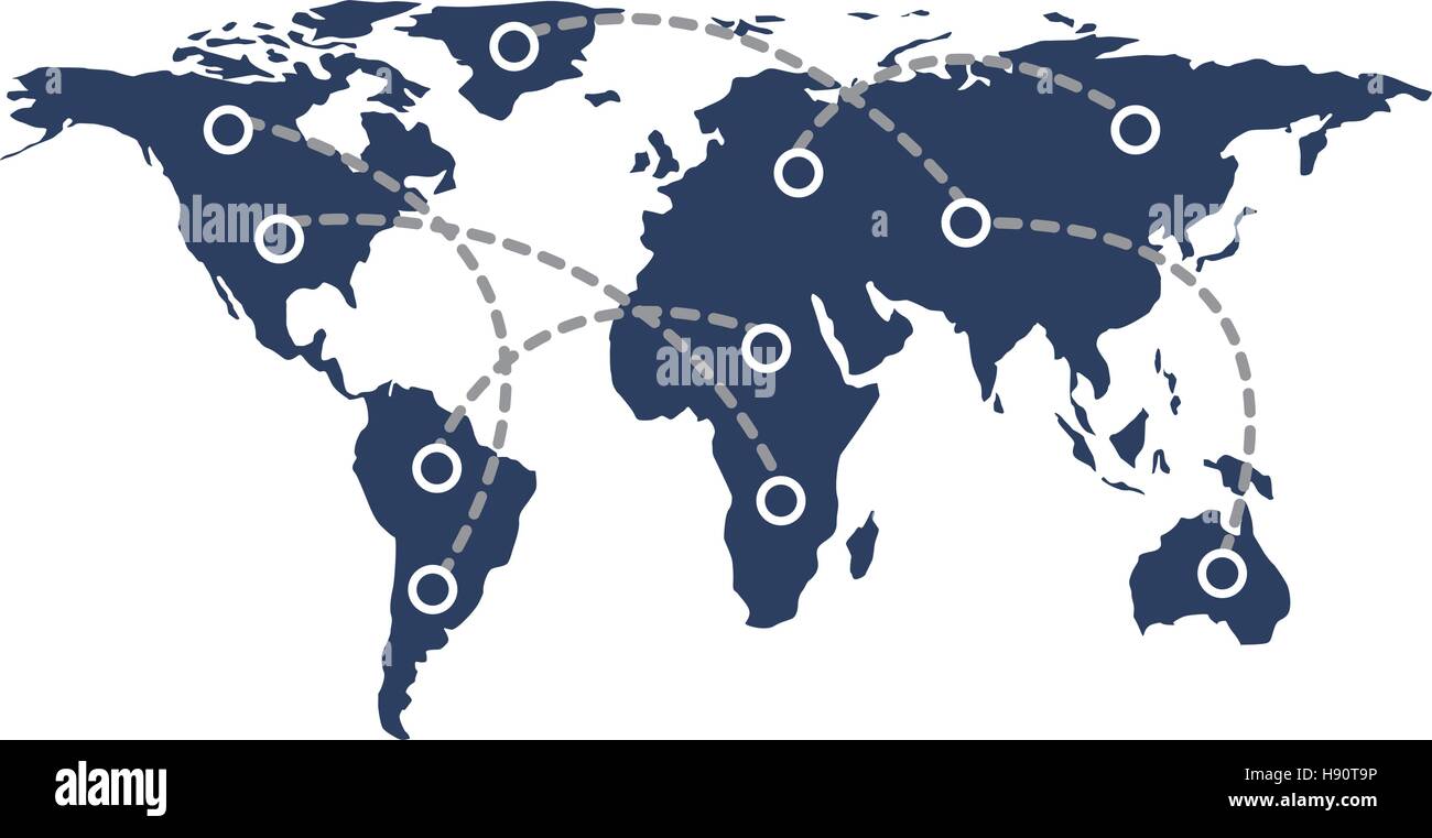 world map geography icon vector illustration design Stock Vector Image ...