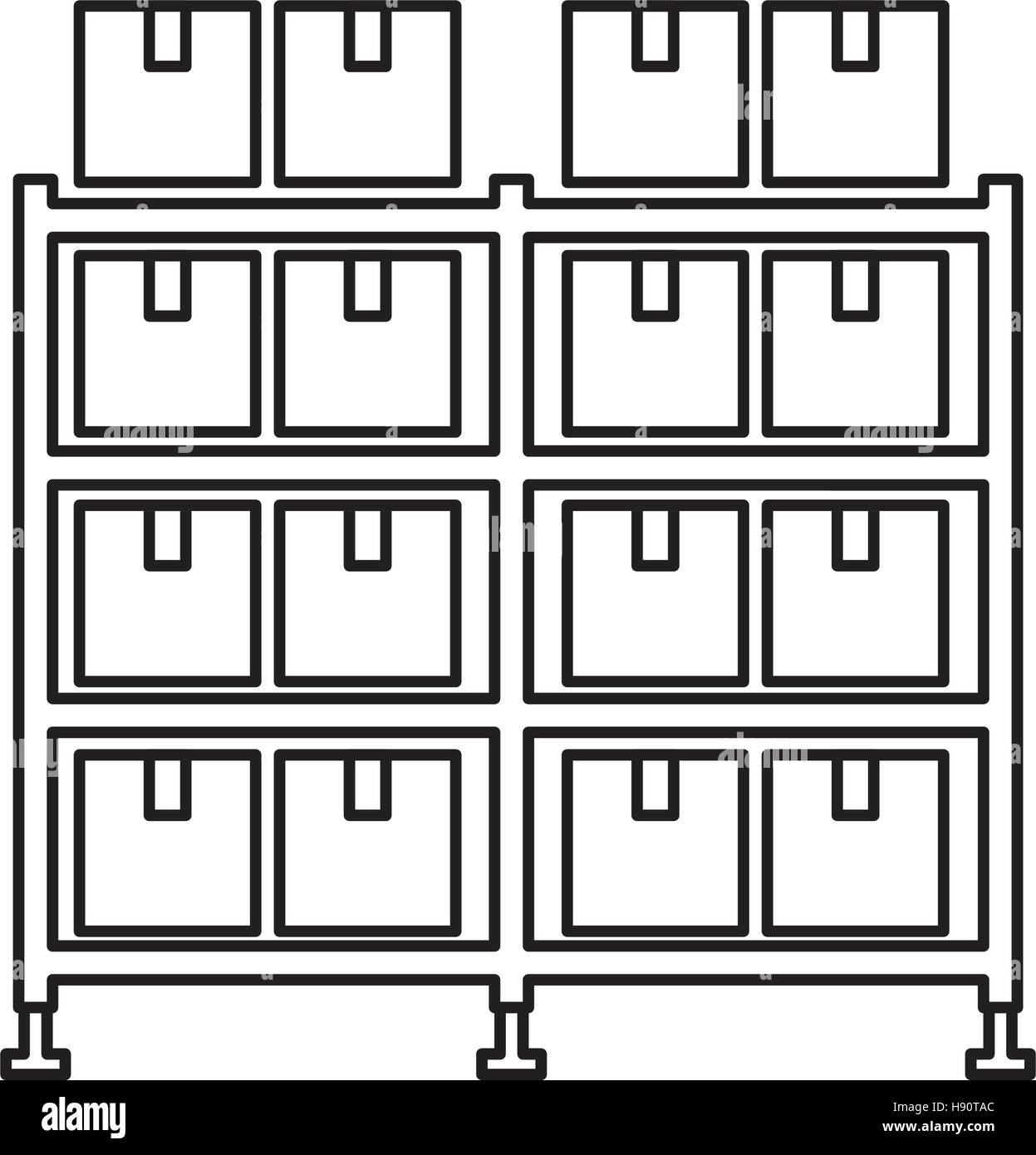 Warehouse case Stock Vector Images - Alamy