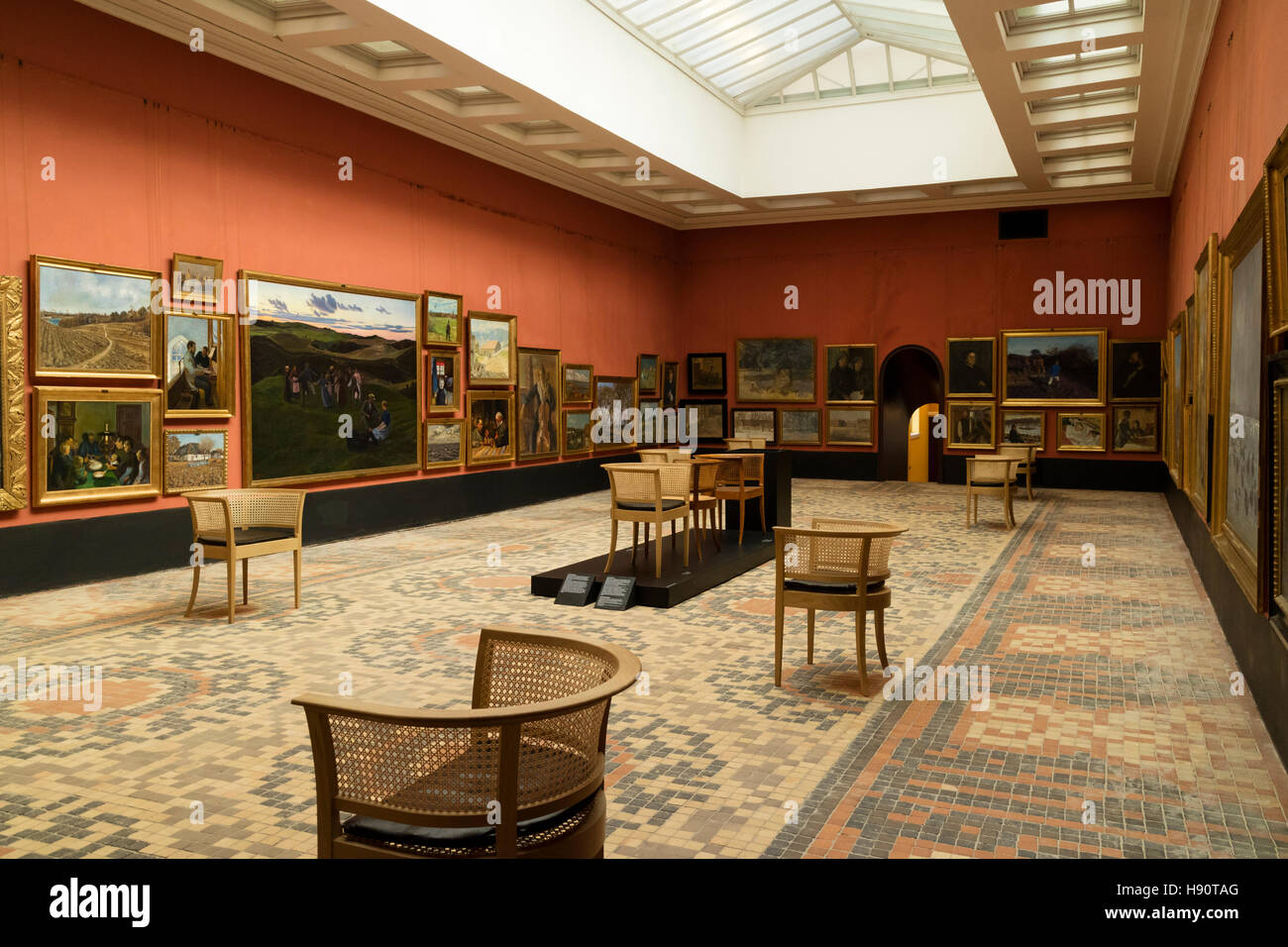 Paintings in the Faaborg museum, Denmark Stock Photo - Alamy