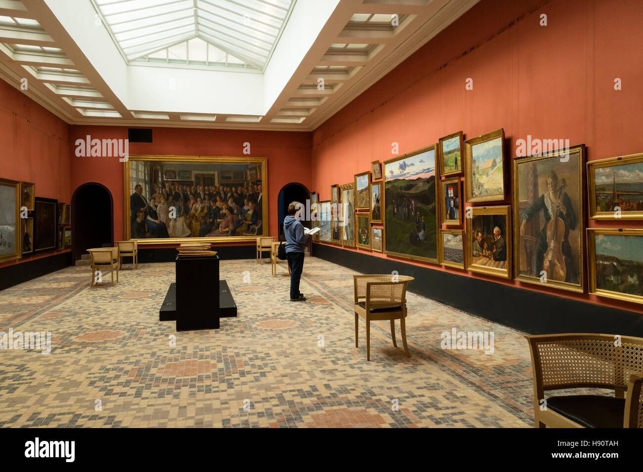 Paintings in the Faaborg museum, Denmark Stock Photo - Alamy