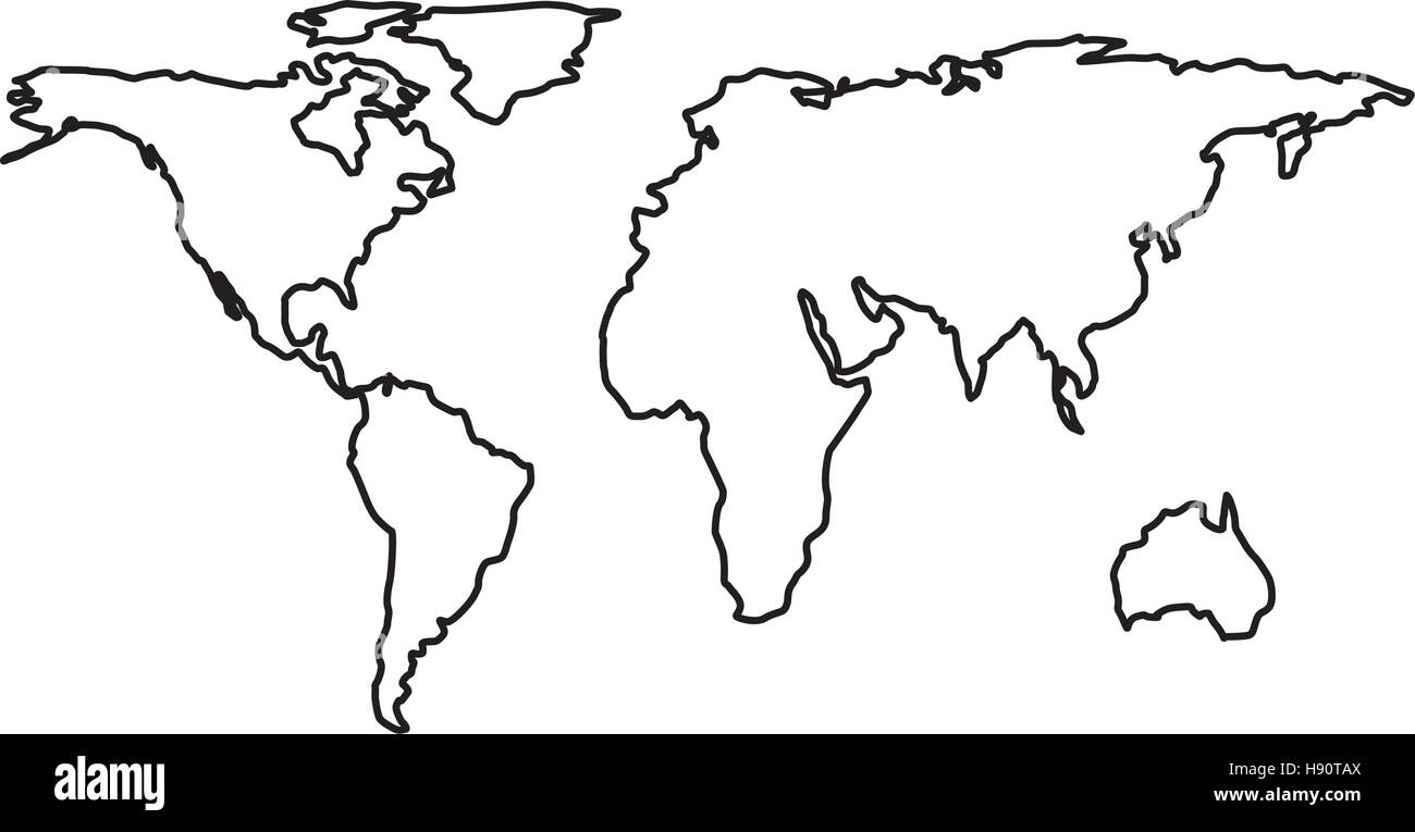 world map geography icon vector illustration design Stock Vector Image ...