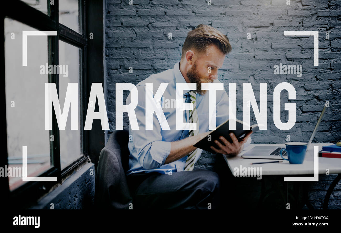 Marketing Business Advertising Commercial Vision Concept Stock Photo ...