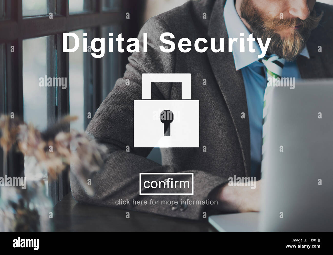 Digital Security Protection Privacy Interface Concept Stock Photo - Alamy