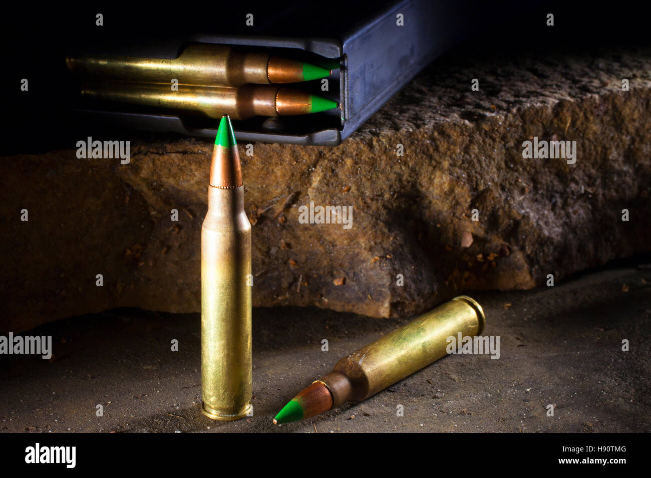 Green tipped 556 ammunition that could be banned as armor piercing ...