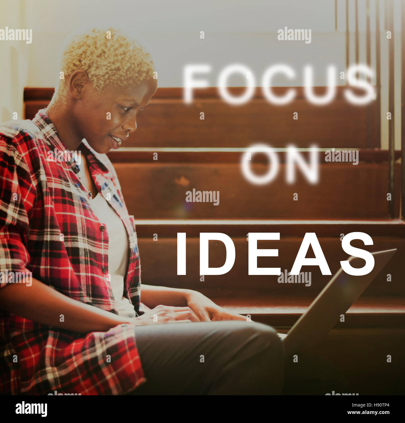Focus On Ideas Text Concept Stock Photo - Alamy