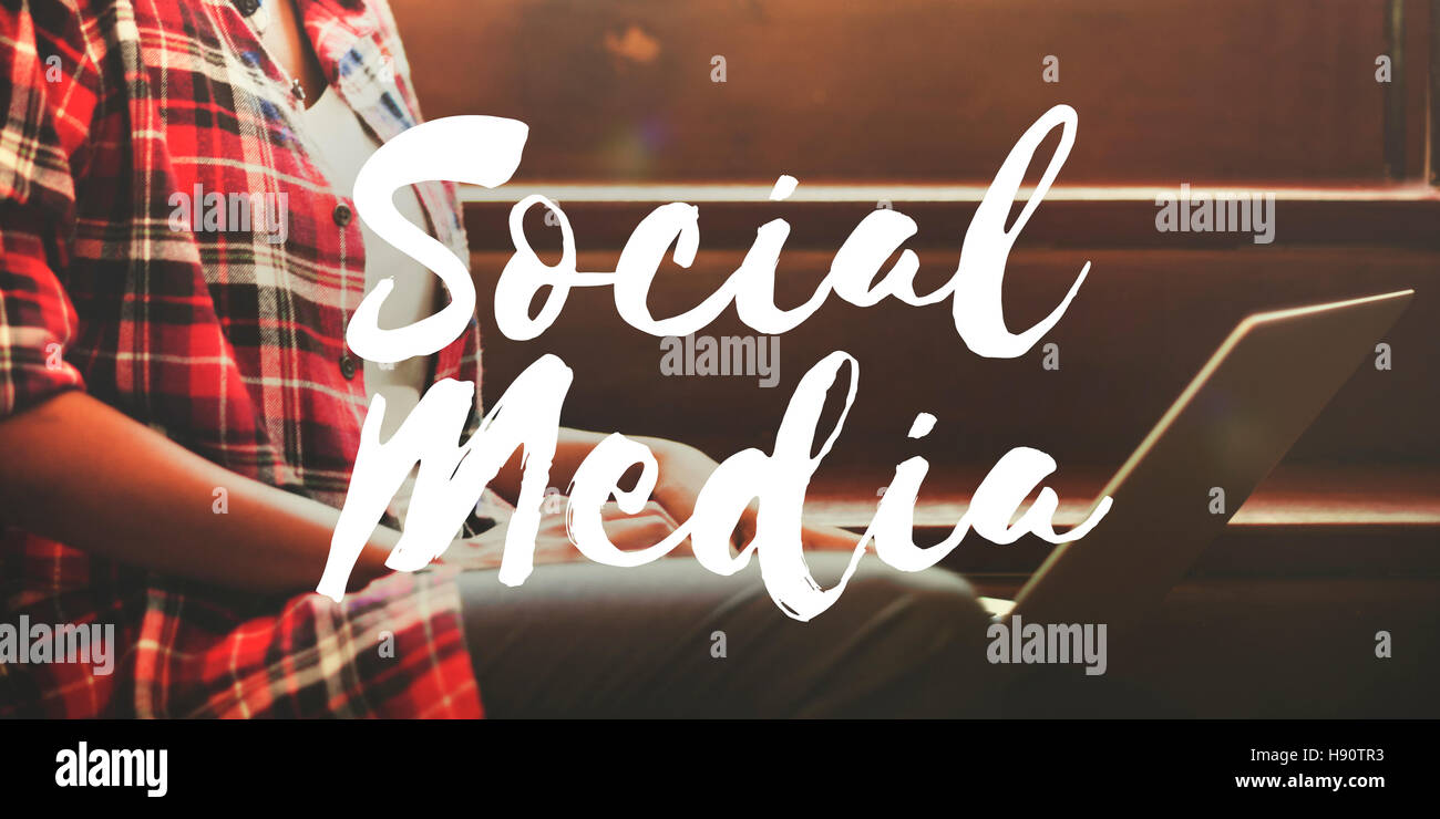 Social Media Connection Networking Chat Concept Stock Photo - Alamy