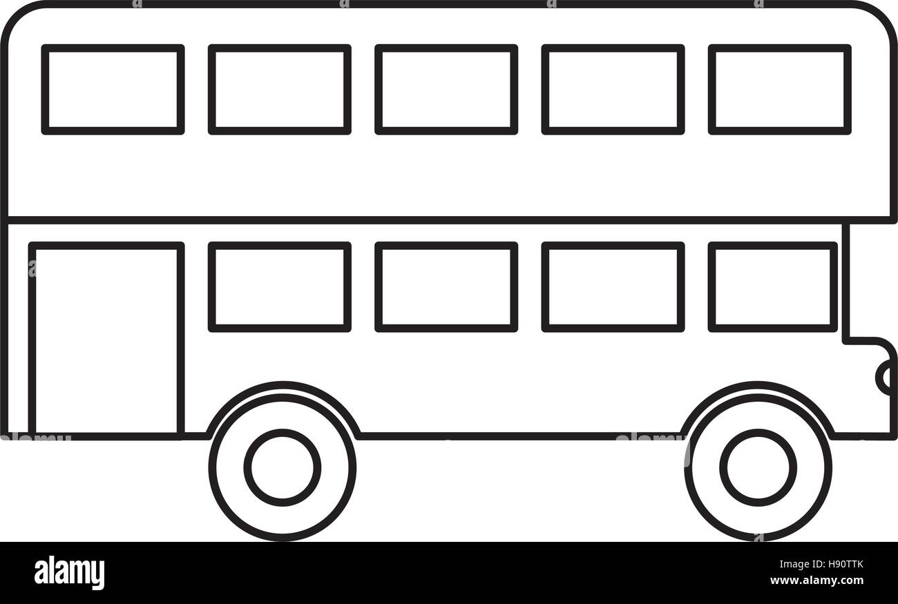 Double Decker London Bus Cartoon Stock Photos & Double Decker London ...