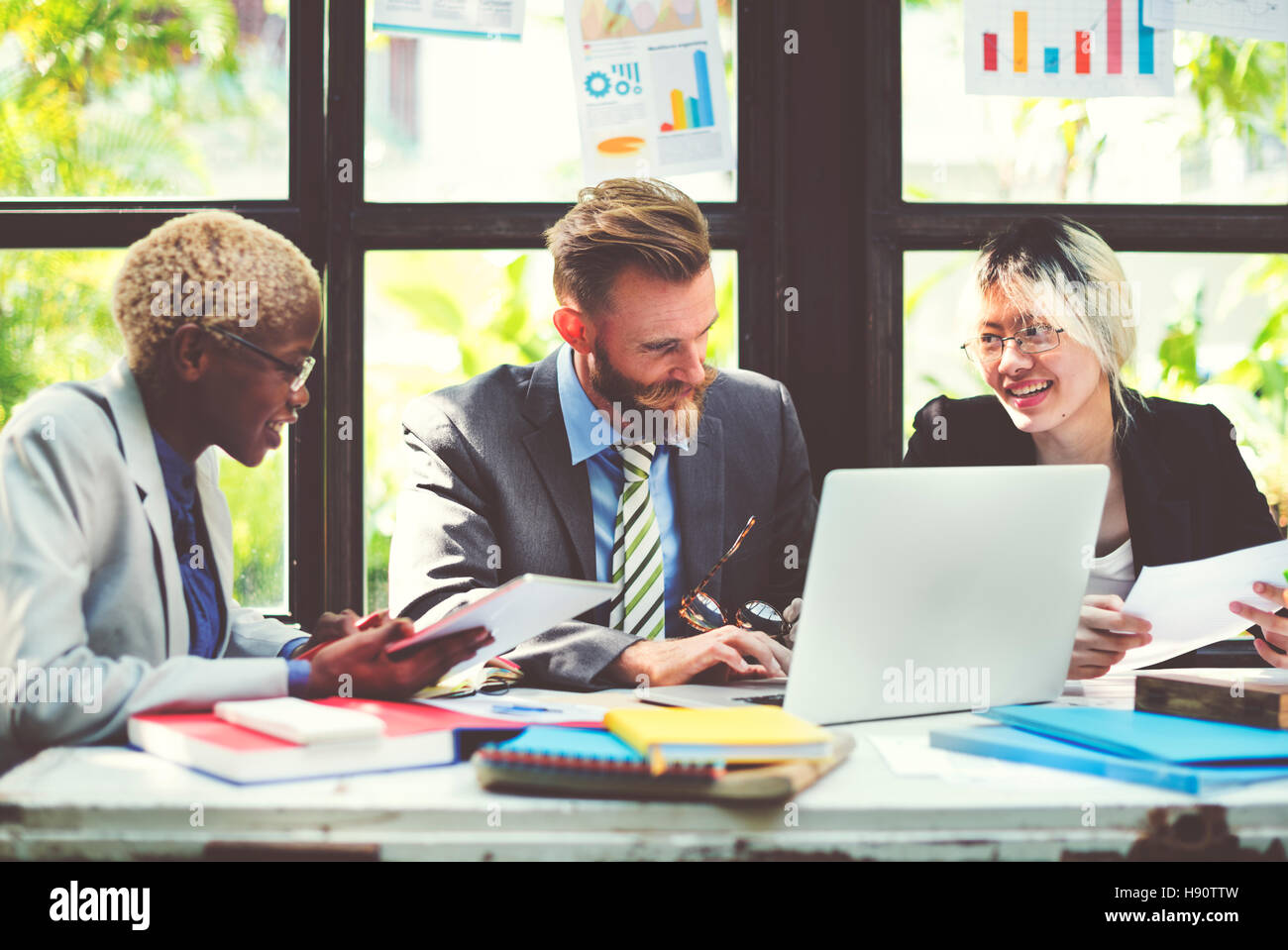 People Working Colleague Team Corporate Concept Stock Photo - Alamy
