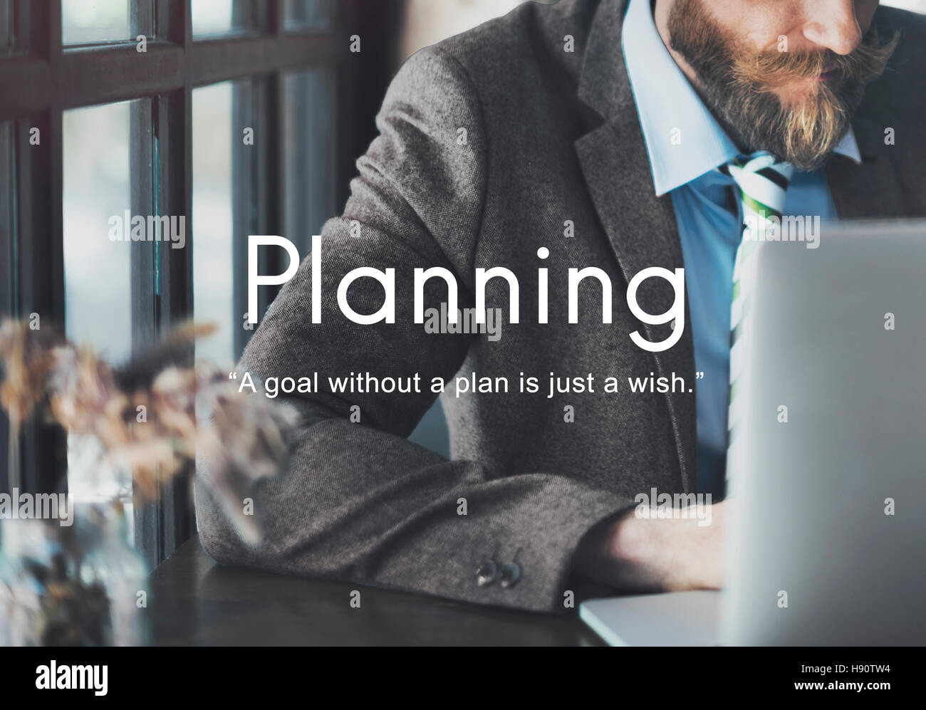 Planning Strategy Vision Plan Operations Process Concept Stock Photo ...