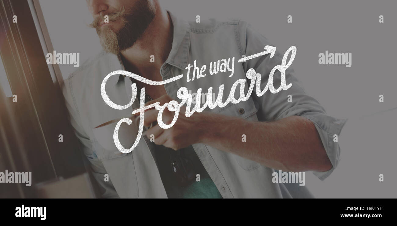 The Way Forward Aspirations Goals Target Development Concept Stock ...