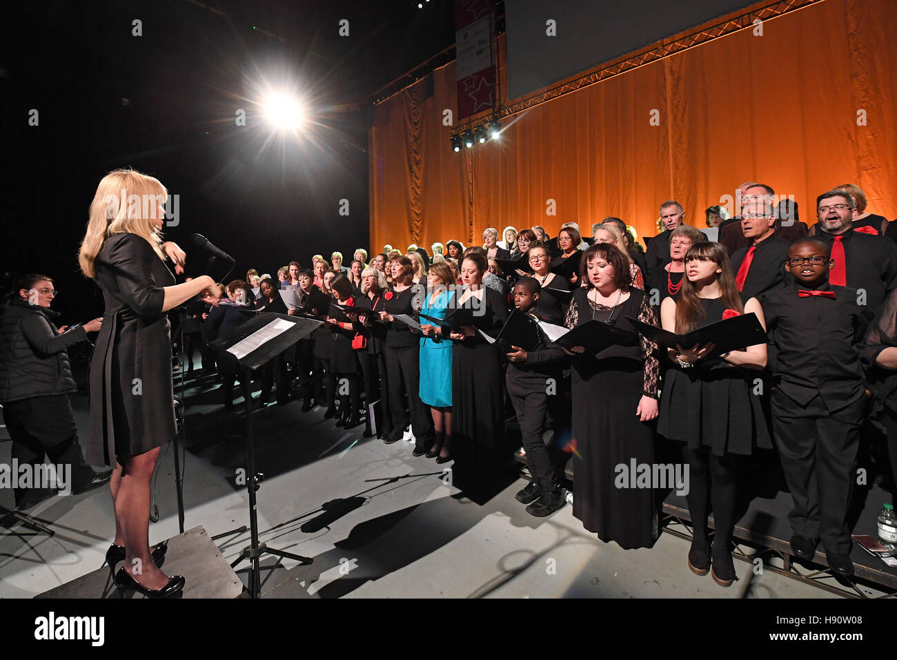 The Rolling Stones' conductor and music director Suzi Digby leads a ...