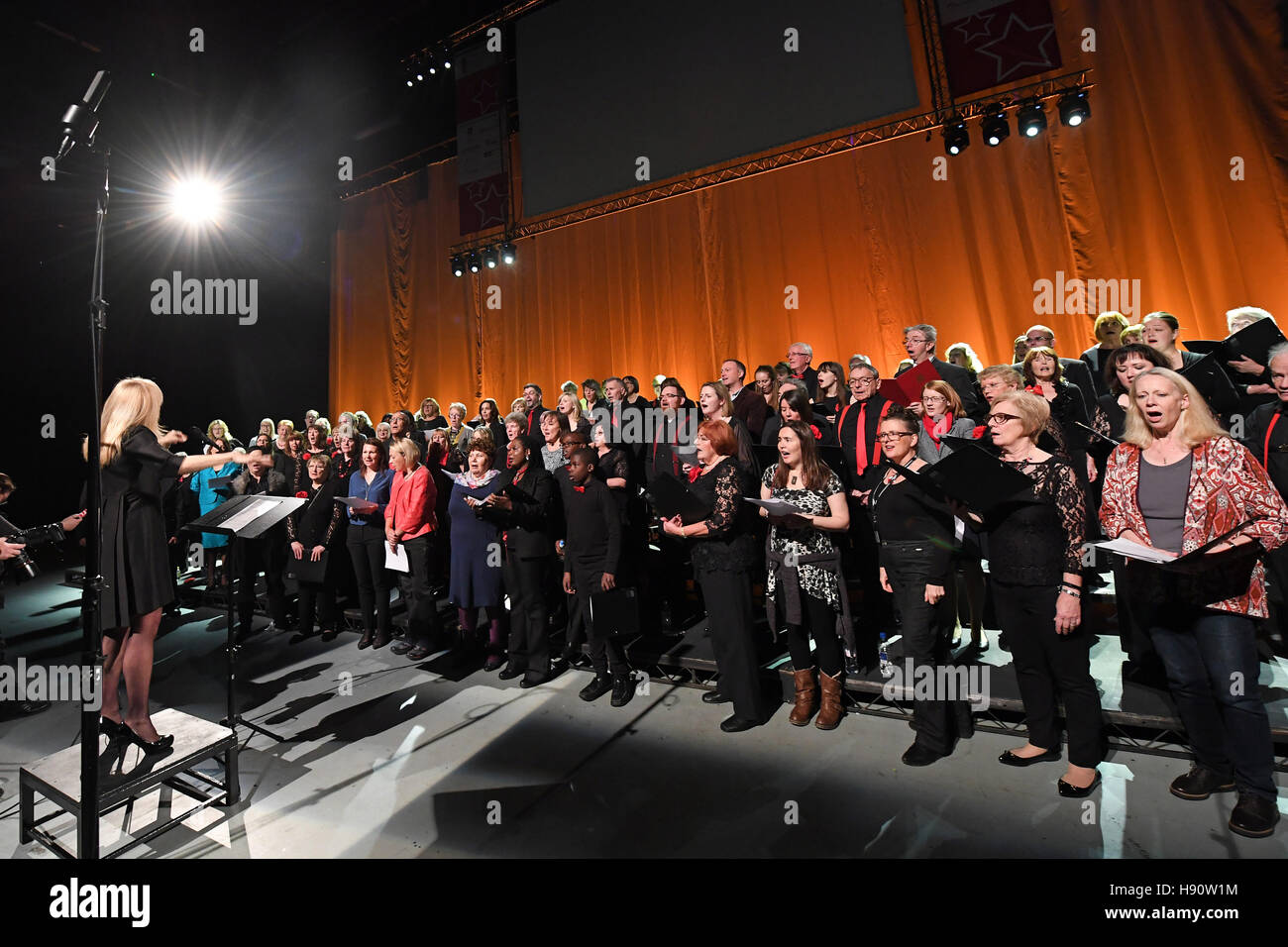 The Rolling Stones' conductor and music director Suzi Digby leads a ...