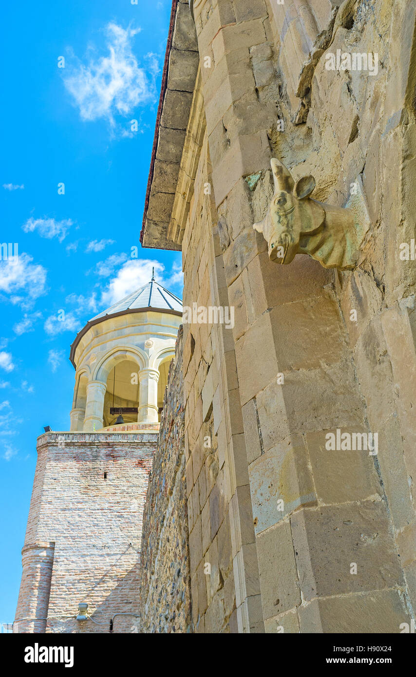 The medieval bull's head, built in the Eastern wall of the ...