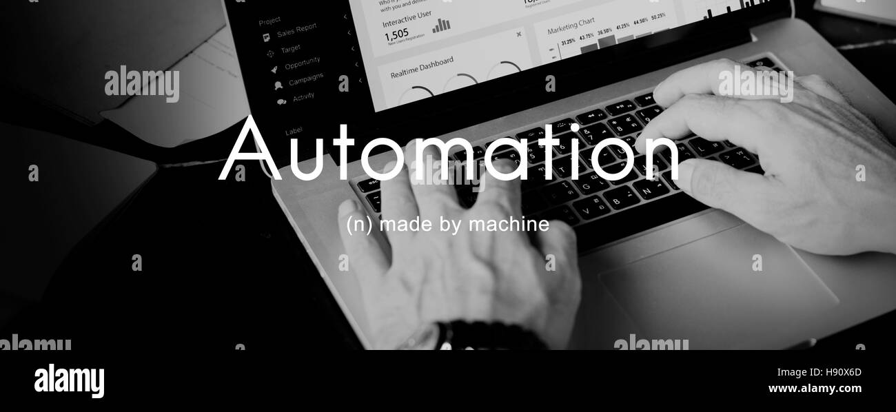 Automation Machine Technology Invention Innovation Concept Stock Photo ...