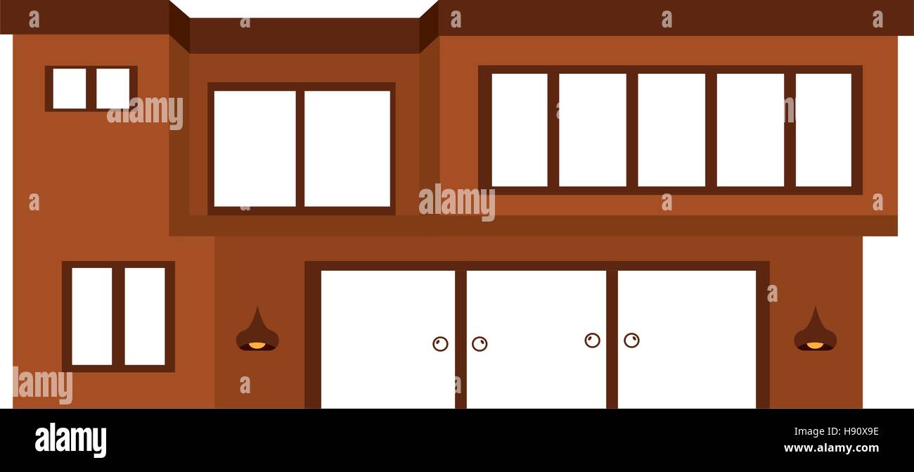 exterior house isolated icon vector illustration design Stock Vector ...