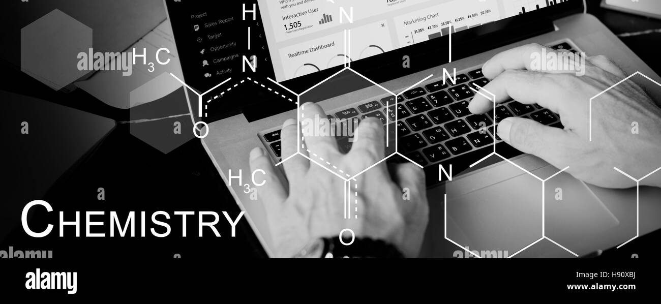 Chemistry Science Experiment Formula Concept Stock Photo - Alamy