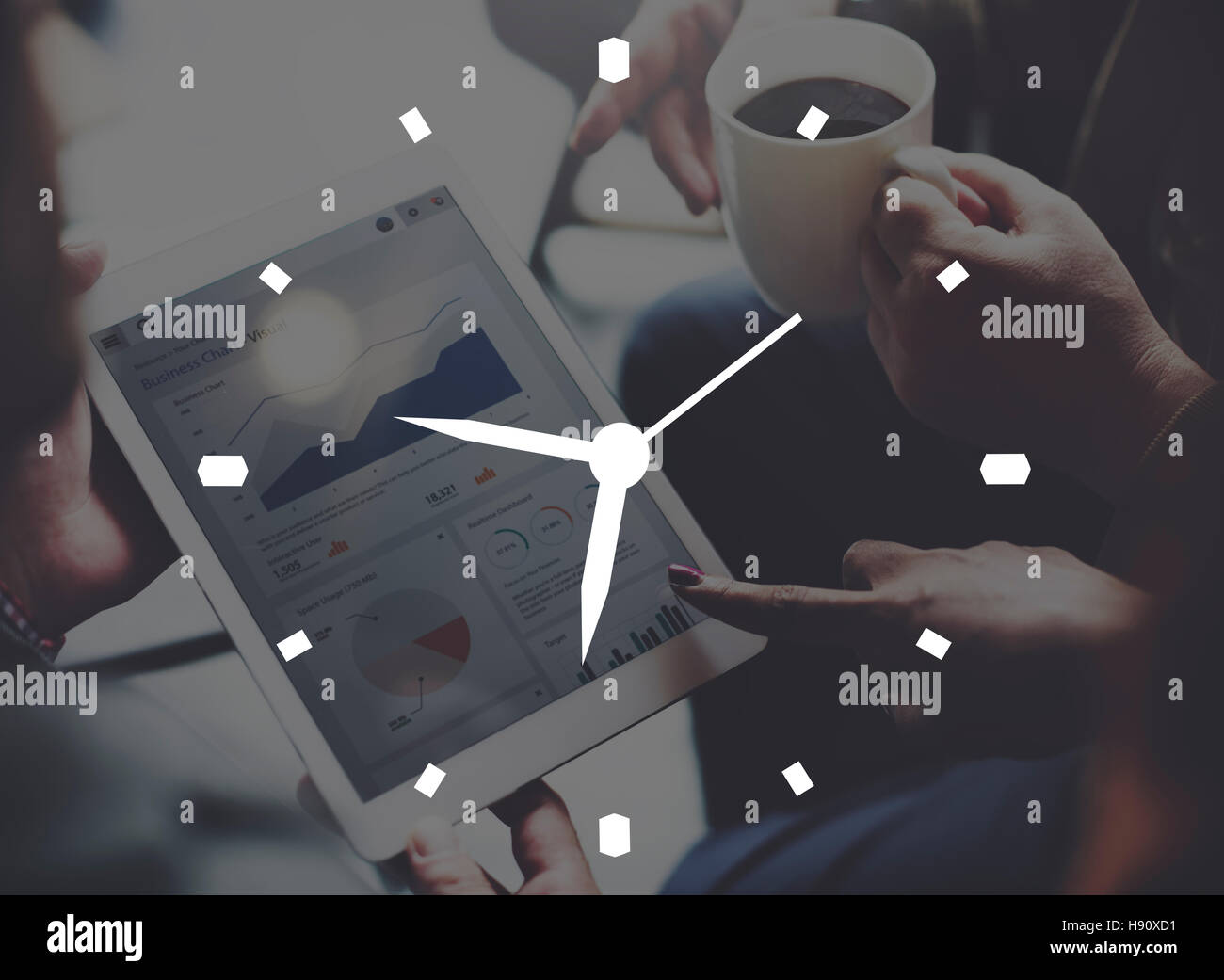 Time Alarm Hour Minute Second Timing Schedule Concept Stock Photo - Alamy