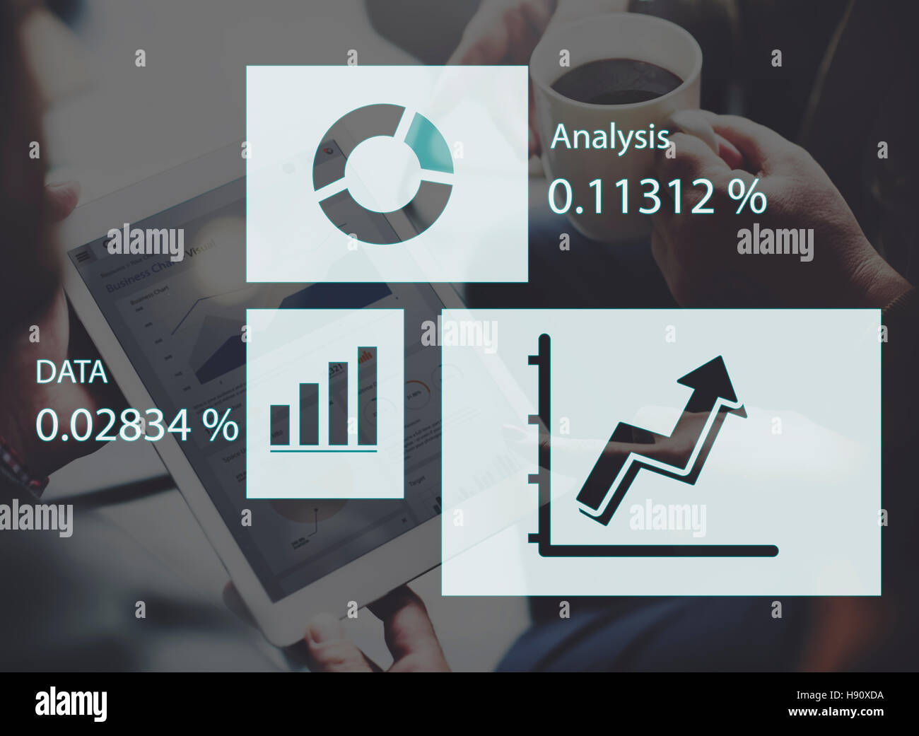 Statistic Analysis Business Diagram Data Growth Concept Stock Photo - Alamy