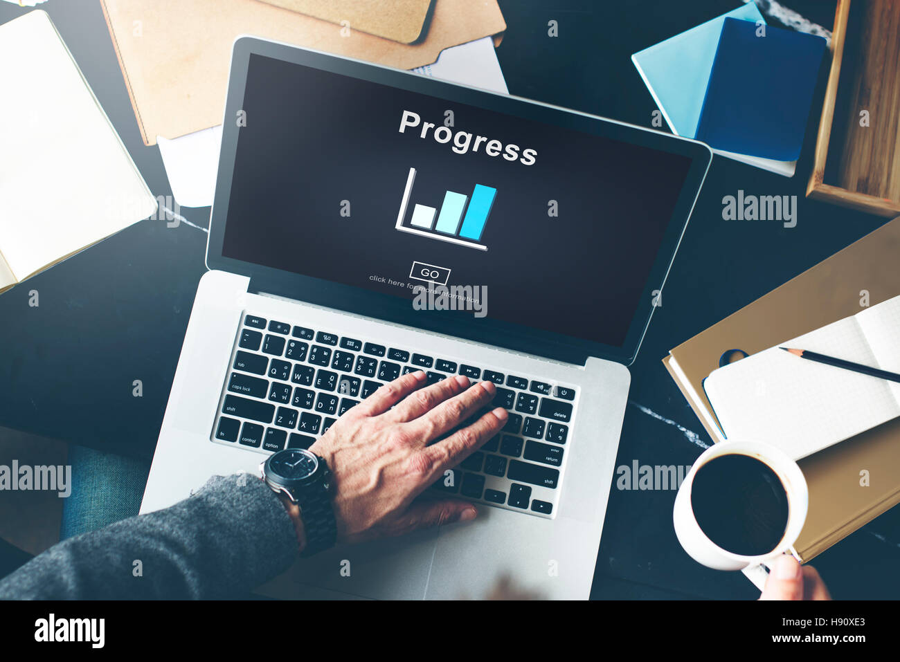 Progress Development Imrpovement Advancement Concept Stock Photo - Alamy