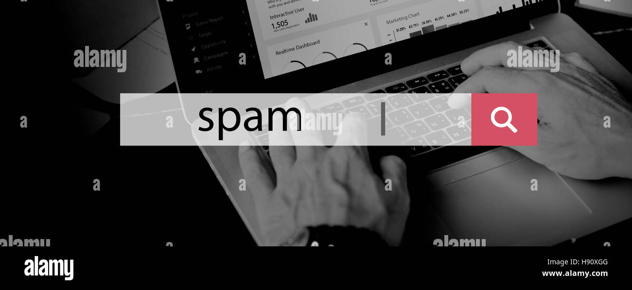 Spam Advertisement Phishing Virus Security Concept Stock Photo - Alamy