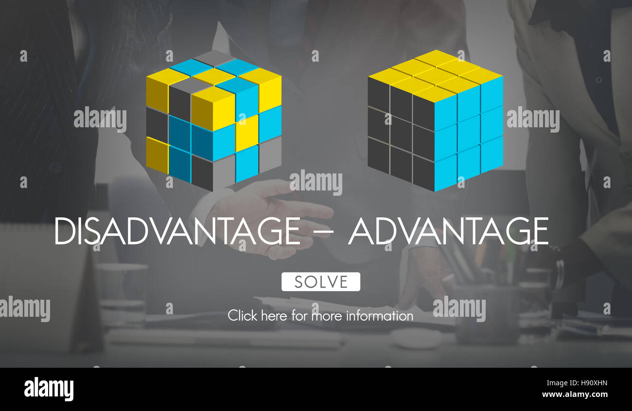 Disadvantage Advantage Comparison Decision Concept Stock Photo - Alamy