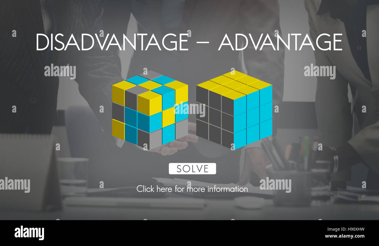 Disadvantage Advantage Comparison Decision Concept Stock Photo - Alamy