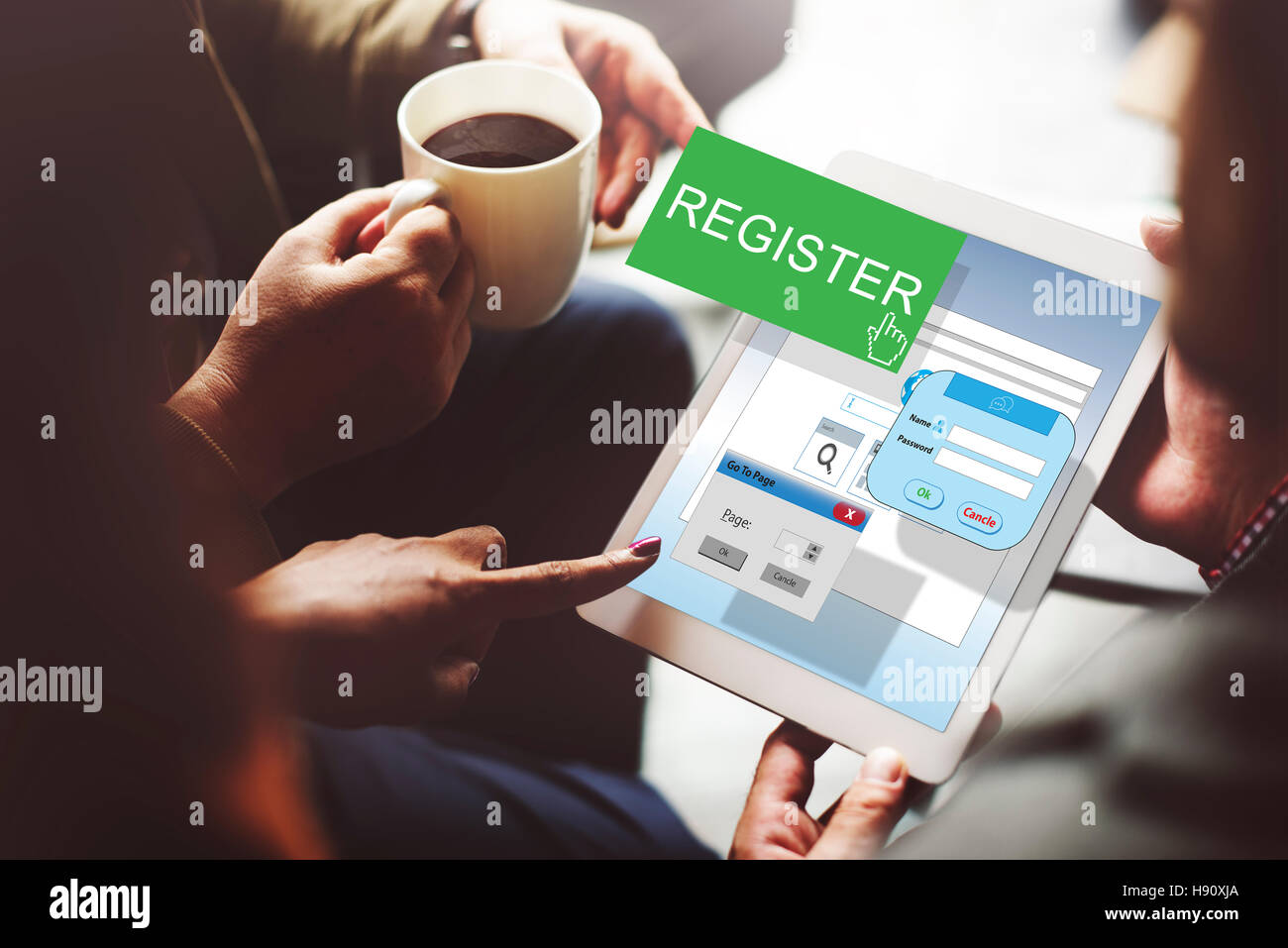 Register Enter Apply List Subscribe Application Concept Stock Photo - Alamy