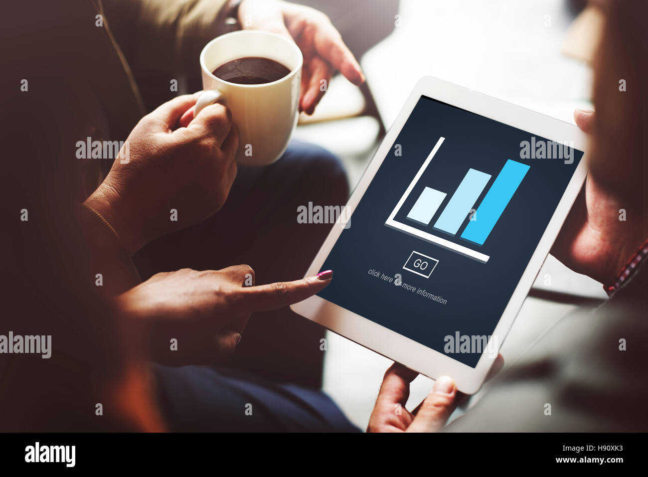 Graph Analysis Statistics Report Concept Stock Photo - Alamy