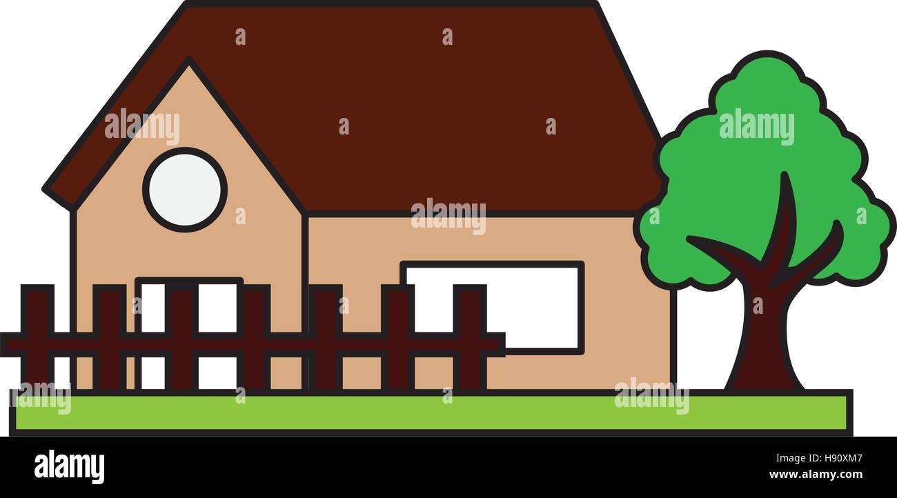 exterior house isolated icon vector illustration design Stock Vector ...
