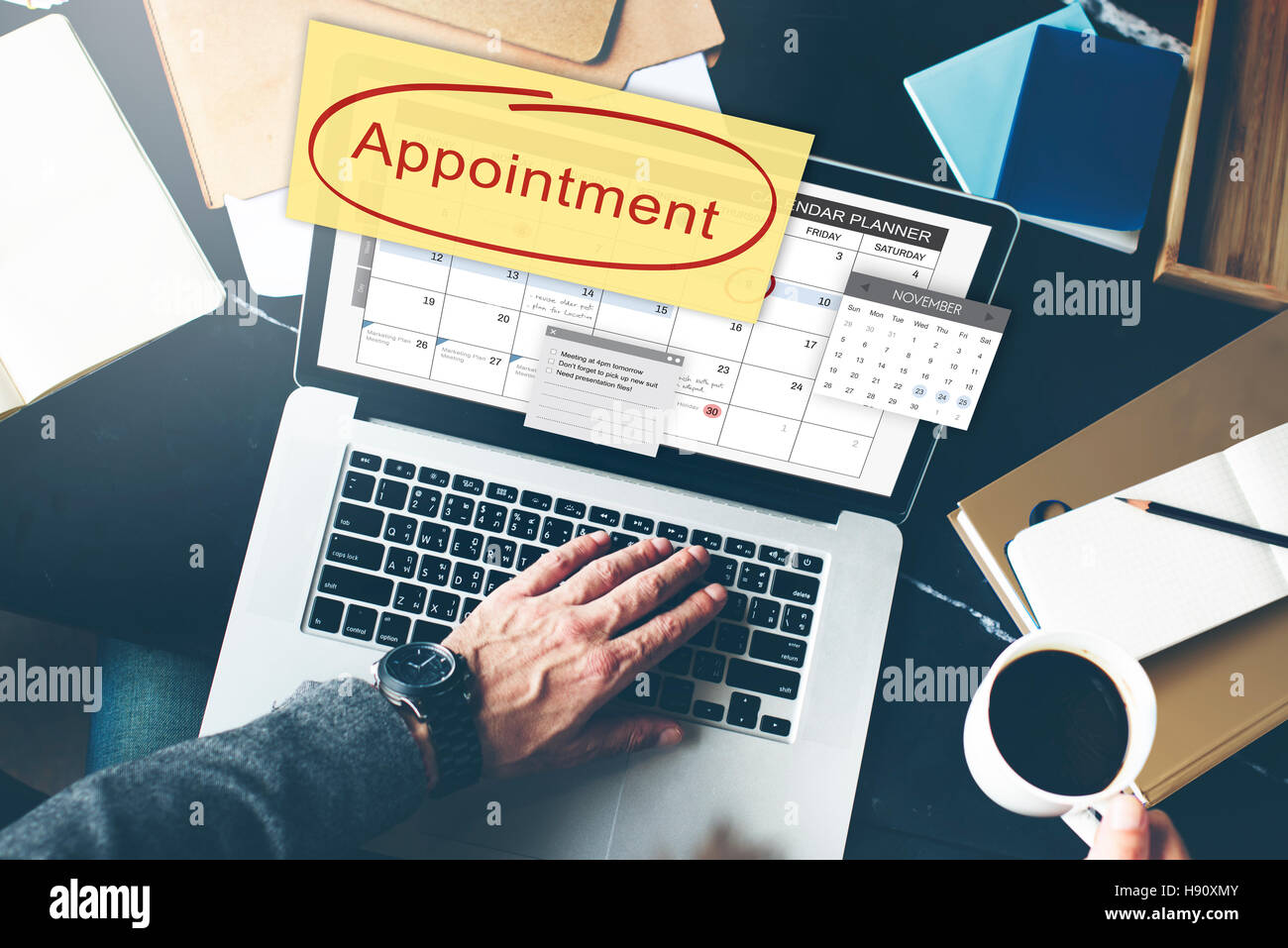 Appointment Planner Schedule Planning To Do List Concept Stock Photo ...