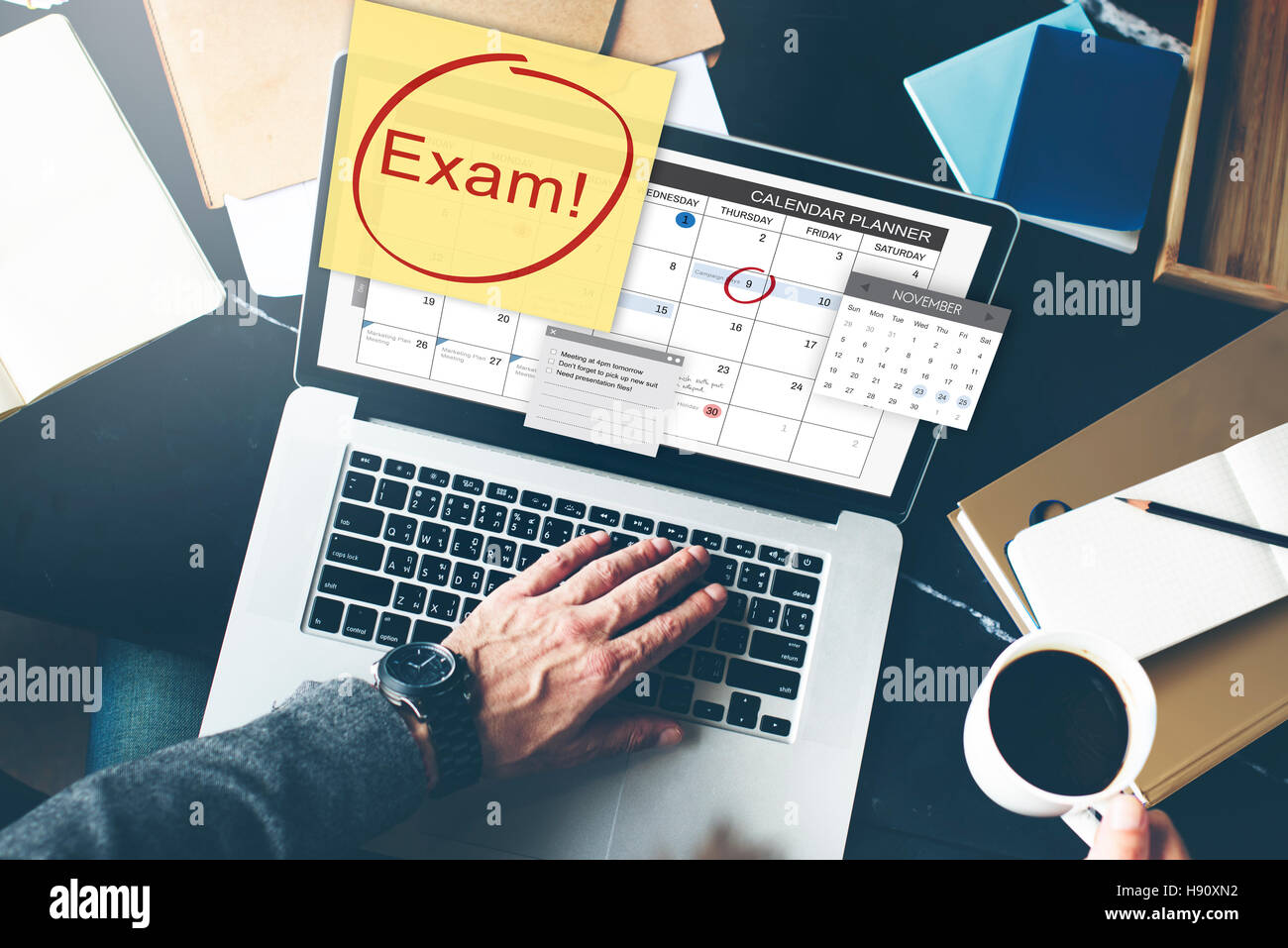 Exam Education To Do Review School Schedule Concept Stock Photo - Alamy