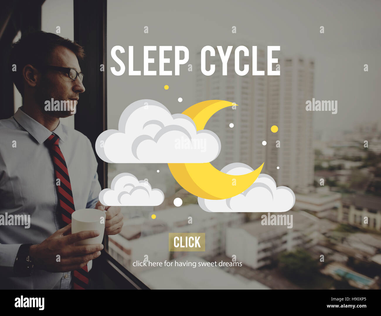 Sleep Cycle Human Sleeping Resting Concept Stock Photo - Alamy